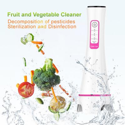China Mini Sub Health Analyzer Ultrasonic and Ozone Vegetable & Fruit Sterilizer Cleaner for sale
