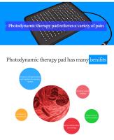 China Wound Healing Pain Relief Red Blue Yellow Infrared Light PDT Therapy Pad for sale
