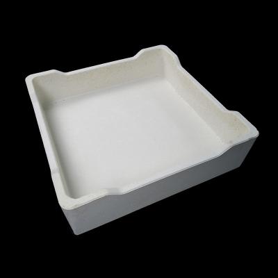 China Good thermal shock resistance refractory cordierite  sagger for battery material NCM firing for sale