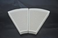 China Fan Shaped Infrared Ceramic Honeycomb , White Stove Top Burner Plates for sale