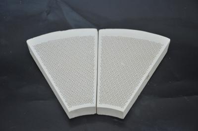 China Fan Shaped Infrared Ceramic Honeycomb , White Stove Top Burner Plates for sale