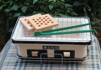 China Tabletop Ceramic BBQ Grill with Stainless Steel Base for Garden&Backyard Used for sale