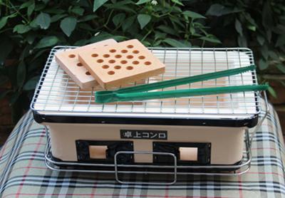 China Tabletop Ceramic BBQ Grill with Stainless Steel Base for Garden&Backyard Used for sale