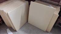 China White Safe Large Rectangular Pizza Stone  380 * 300 * 15mm LFGB Certification for sale