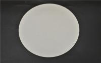 China Low Shrinkage Round Aluminum Oxide Plate White Color High Thermal Stability for sale