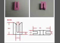 China Red / White Aluminum Oxide Ceramic Eyelets For Industrial Textile Ceramic Parts for sale