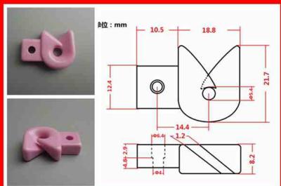 China High Strength 99% Aluminum Oxide Ceramic Thread Guides With High Polishing for sale