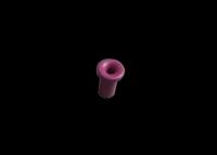 China Ivory Alumina Ceramic Parts Al2O3 Ceramic Eyelets Guide With Groove For Textile Machinery for sale