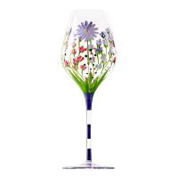 China Unique 400ml Crystal Clear  Burgundy Stemless Wine Glass  For Wedding Party Custom Logo for sale