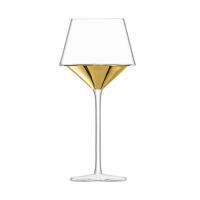 China Custom 210ml Crystal Clear Trumpet Shaped Burgundy Wine Goblet for Weddings - Long Stem Design for sale