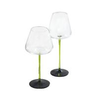 China Custom Logo 4-Pack 12oz Lead-Free Crystal Clear Wine Glasses - Durable & Stylish for Any Occasion for sale