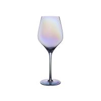 China Custom Logo 4pcs 12oz Lead-Free Crystal Rainbow Plated Wine Glasses for Weddings Stylish & Durable for sale