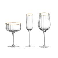 China Bulk Wholesale Custom Logo 8-12OZ Lead Free Crystal Wedding Goblets Durable Clear & Dishwasher-Safe for sale