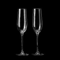 China Bulk 6-10oz Crystal Champagne Flutes | Chip-Resistant Laser-Engraved Glassware for Hotels & Galas for sale