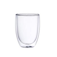 China Custom 12oz Double Layer Coffee Mugs|Bulk Order BPA-Free Heatproof Glass Cups|Corporate Promotional Gifts for sale