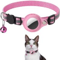 China Custom Airtag Compatible Cat Collar | Wholesale Pet Safety Collar | Waterproof Airtag Bell for sale