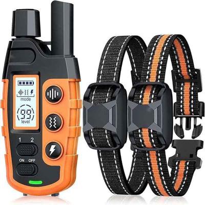 China IP67 Waterproof Dog Training Collar Rechargeable Reflective Pet Training Collar for Bulk Wholesale OEM ODM for sale