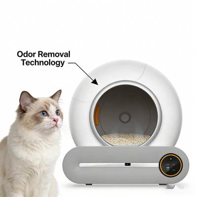 China Wholesale Automatic Self-Cleaning Cat Litter Box Odor Free Safe Quiet Easy Clean Pet Litter Box OEM ODM for sale