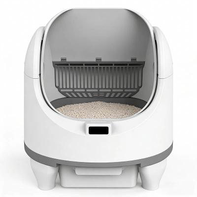 China Wholesale Automatic Cat Litter Box | Pet Safe Large Capacity Odor Sealing Self Cleaning Pet Toilet OEM for sale