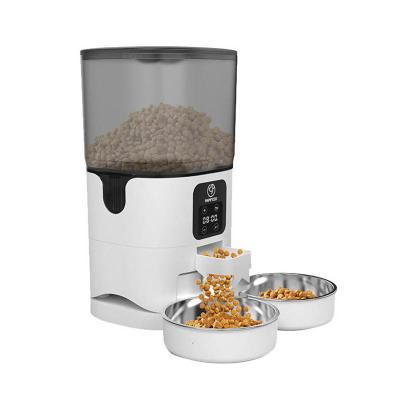 China Automatic Dog Feeder, Portion Control, BPA Free, Food Freshness, Dual Bowls, Anti-Clog Easy Clean, Wholesale Supply for sale