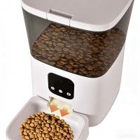 China Smart Automatic Cat Feeder Large Capacity Anti-Jam Battery Backup Easy Clean Pet Food Dispenser Bulk for sale