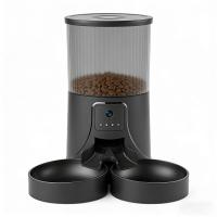 China 6L Smart Automatic Dog Feeder, WiFi App Control, Voice Record, Anti-Jam, Dual Bowl, Wholesale OEM for sale