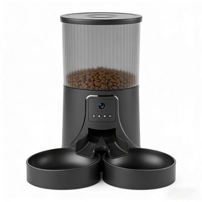 China 6L Smart Automatic Dog Feeder, WiFi App Control, Voice Record, Anti-Jam, Dual Bowl, Wholesale OEM for sale