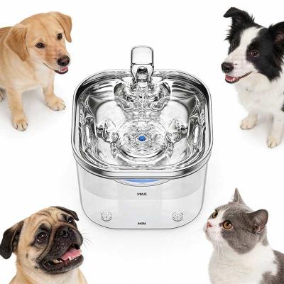China Smart Pet Water Fountain Bulk Wholesale Stainless Steel Filtered Ultra Quiet Large Capacity BPA Free for sale
