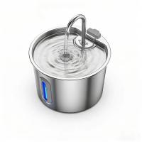 China Automatic Pet Water Dispenser Quiet Filtered BPA-Free Stainless Steel Cat Water Fountain Wholesale for sale