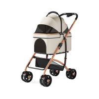 China Wholesale Foldable Pet Stroller | Detachable, Shock-Absorbing, Lightweight, Breathable | OEM ODM Supplier for sale
