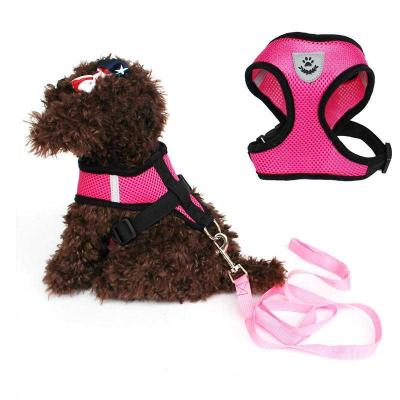 China Adjustable Breathable Pet Harness Leash Set – Factory Direct Dog Walking Vest for B2B Distributors for sale
