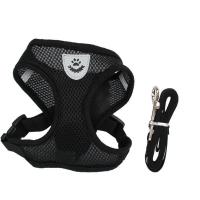 China Adjustable Breathable Pet Harness Leash Set – Factory Direct Dog Walking Vest for B2B Distributors for sale