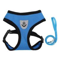 China Adjustable Breathable Pet Harness Leash Set – Factory Direct Dog Walking Vest for B2B Distributors for sale