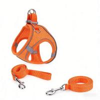 China Custom Logo Dog Harness Set, Adjustable Reflective Pet Vest Wholesale Bulk Goods for Small Medium Dogs for sale