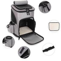 China Pet Backpack Carrier Wholesale, Water Resistant Hiking Pet Backpack With Side Pockets, Bulk Supply for sale