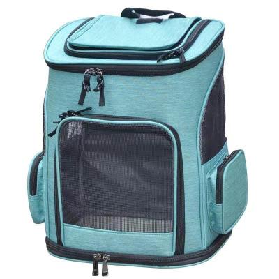 China Pet Backpack Carrier Wholesale, Water Resistant Hiking Pet Backpack With Side Pockets, Bulk Supply for sale