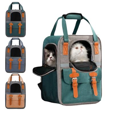 China Large Opening Pet Carrier Backpack – Breathable, Durable Denim for Cats & Small Dogs (OEM/ODM) for sale