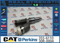 China Caterpillar original New 355-6110 3556110 20R-8047 20R8047 Common Rail Fuel Injector for C15 Engine Excavator E365C E374D Diesel Parts original new injector for sale