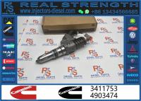 China Cummins original 3411753 Fuel Diesel Injector Pump Replacement for OEM Fits ISM11 QSM11 M11 L10 Engines R450LC-7 R500LC-7 Excavators Matches Part No 4026222 4903472 4061851 original new injector for sale