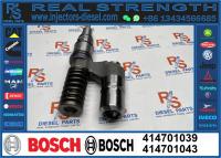 China Bosch original 0414701039 Heavy-Duty Truck Diesel Fuel Electronic Control Unit Injector for R480 R500 Replacement for OEM 1766553 1539350 1943974 original new injector for sale