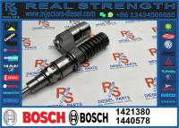 China Bosch original 1421380 Fuel Injector for D12 Engine Common Rail Injectors Assembly Replacement for OEM 1497385 1440580 Diesel Truck Parts original new injector for sale