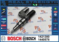 China Bosch original 1421380 Fuel Injector for D12 Engine Common Rail Injectors Assembly Replacement for OEM 1497385 1440580 Diesel Truck Parts original new injector for sale