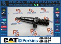 China Perkins original Perkins original Perkins 0R-8684 Diesel Fuel Injector for 3114 3116 3126 Engine 525B 535B Skidder 950G 962G Wheel Loader Replacement for OEM new injector original new injector for sale