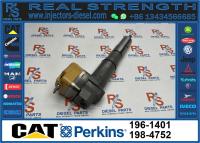 China Perkins original Perkins 196-1401 Engine Diesel Common Rail Injector 10R-1266 for 3126B 3512B D5N D6N new injector original new injector for sale