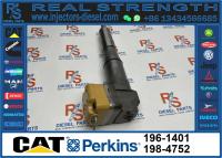 China Perkins original Perkins 196-1401 Engine Diesel Common Rail Injector 10R-1266 for 3126B 3512B D5N D6N new injector original new injector for sale
