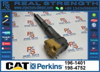 China Perkins original Perkins 196-1401 Engine Diesel Common Rail Injector 10R-1266 for 3126B 3512B D5N D6N new injector original new injector for sale