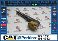 China Perkins original Perkins 196-1401 Engine Diesel Common Rail Injector 10R-1266 for 3126B 3512B D5N D6N new injector original new injector for sale