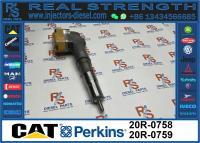 China Perkins original  20R-0758 Fuel Injector for 3408E 3412 3412E 3126 Engine, Replacement for OEM Diesel Common Rail Marine Engine  original new injector for sale