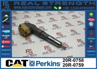 China Perkins original  20R-0758 Fuel Injector for 3408E 3412 3412E 3126 Engine, Replacement for OEM Diesel Common Rail Marine Engine  original new injector for sale