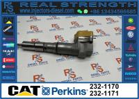 China Perkins original Perkins 232-1170 Diesel Common Rail Fuel Injector 10R-1267 for 3412 3412E Engine new injector original new injector for sale